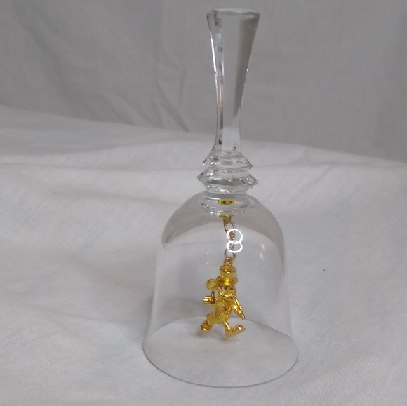 Disney | Accents | Disneys First Gold And Crystal Bell Vintage Mickey ...